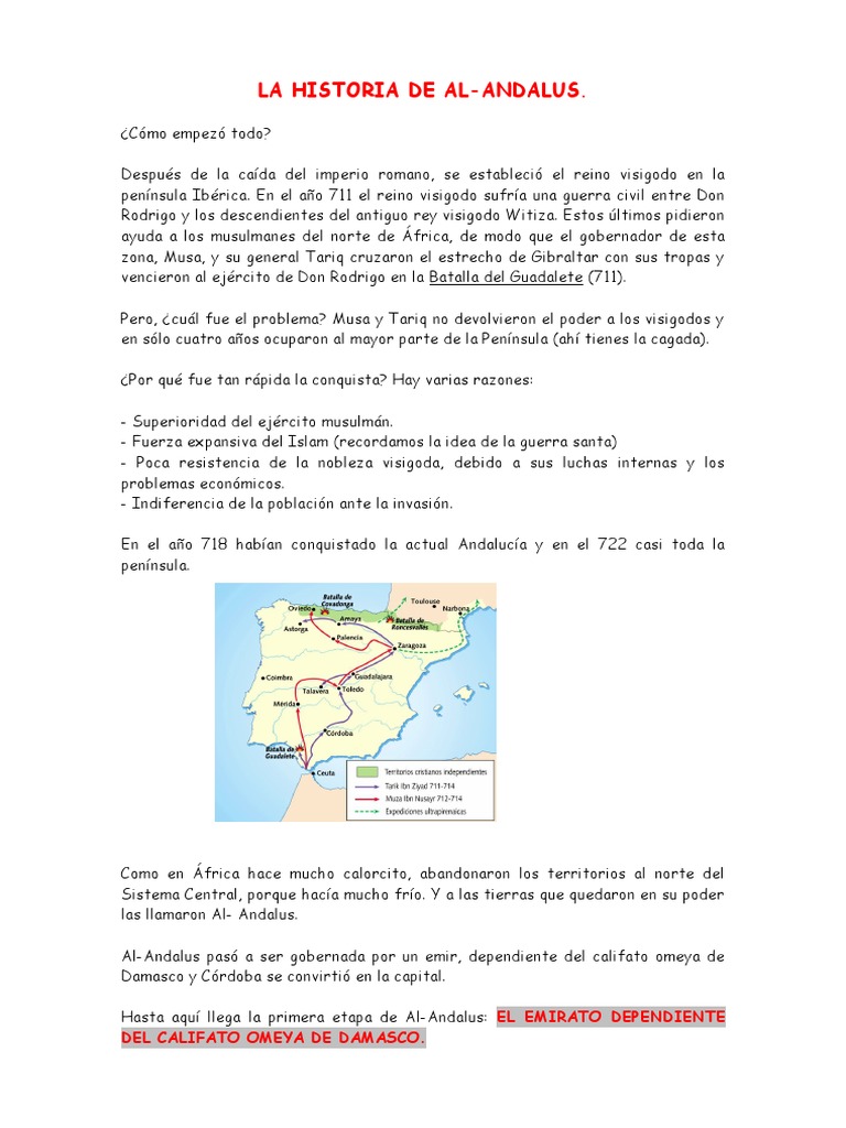 La Historia De Al Andalus Pdf Al Andalus Religión Y Creencia