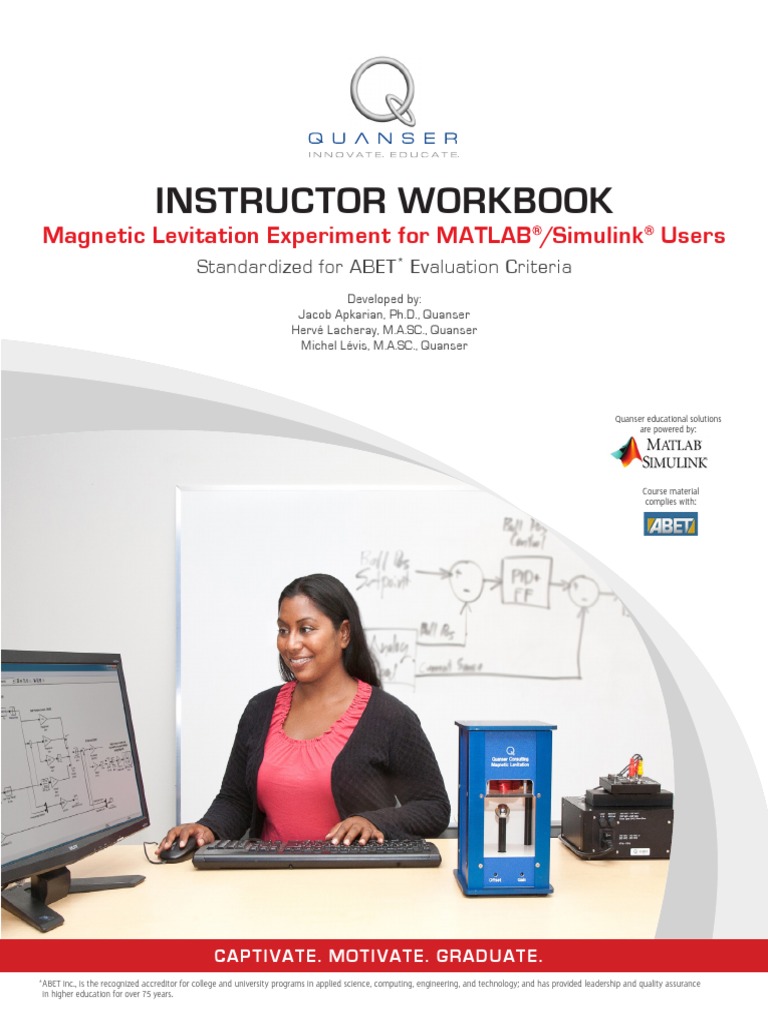 Maglev Courseware Sample For MATLAB Users | PDF | Control Theory | Inductor