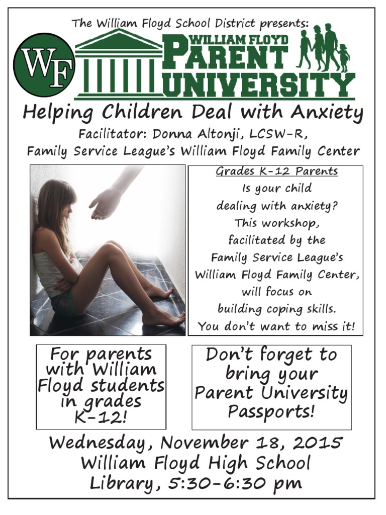 Workshop on Coping Skills for Kids' Anxiety | PDF | Self-Improvement ...