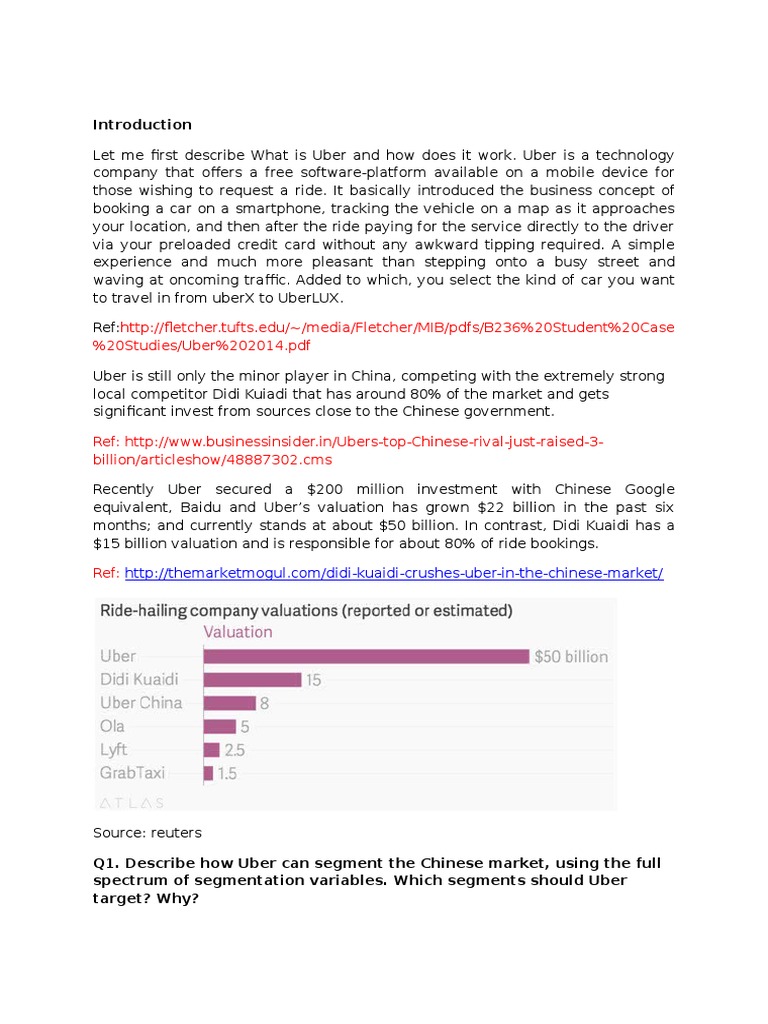 Answer | PDF | Uber (Company) | Taxicab