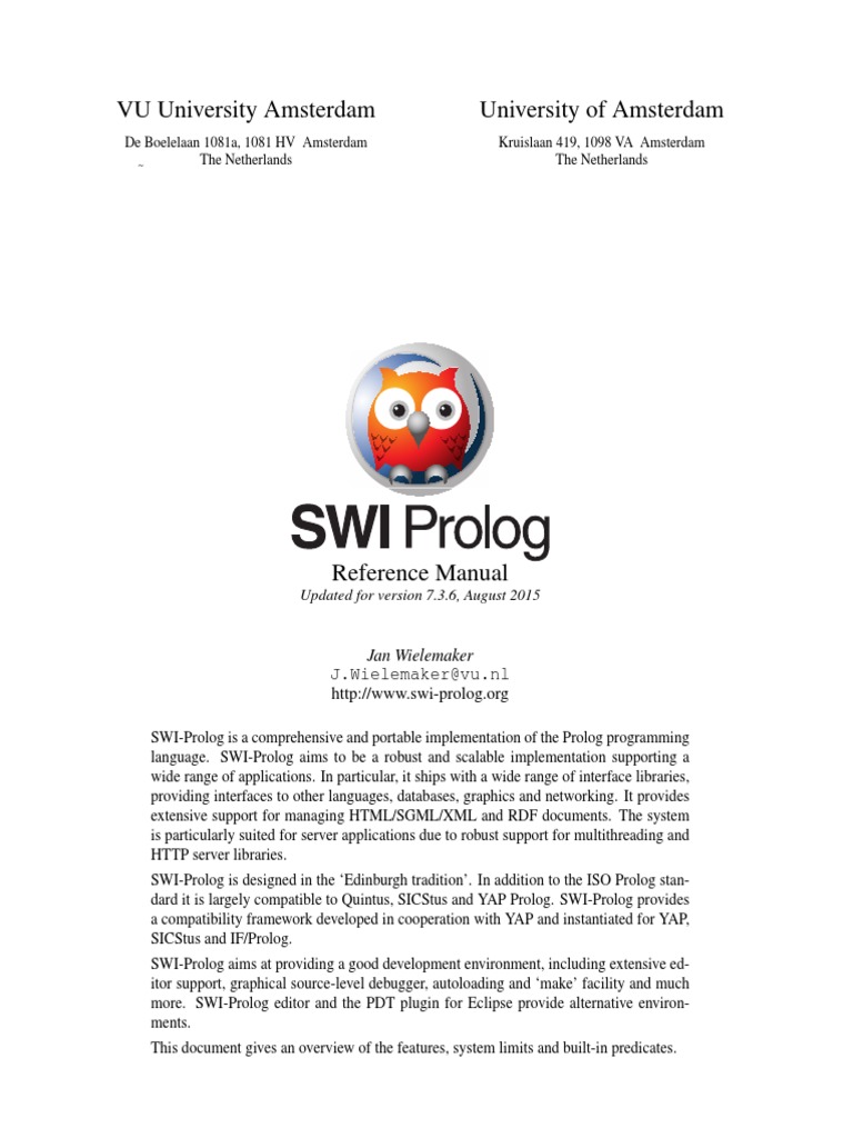 Manual SWI-Prolog | PDF | Areas Of Computer Science | Software