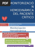 Monitorizacion Invasiva y No Invasiva | PDF | Medicina CLINICA | Especialidades Medicas