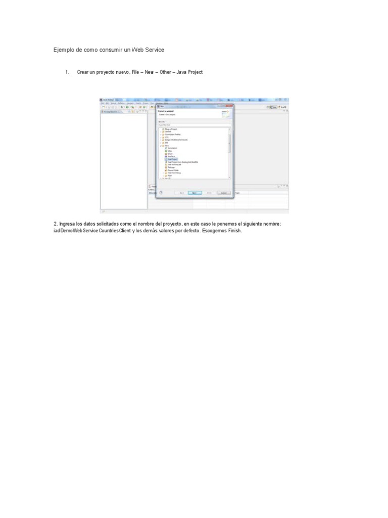 Ejemplo de Como Consumir Un Web Service | PDF | Java (lenguaje de programación) | Red mundial