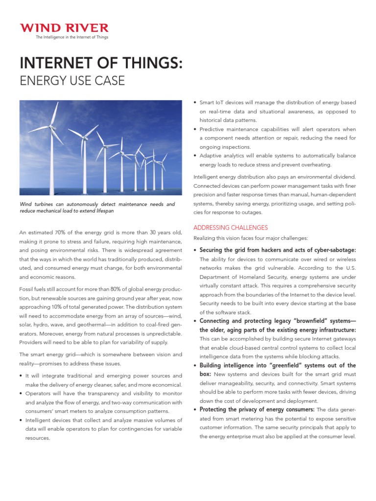 Internet of Things:: Energy Use Case | Download Free PDF | Internet Of ...