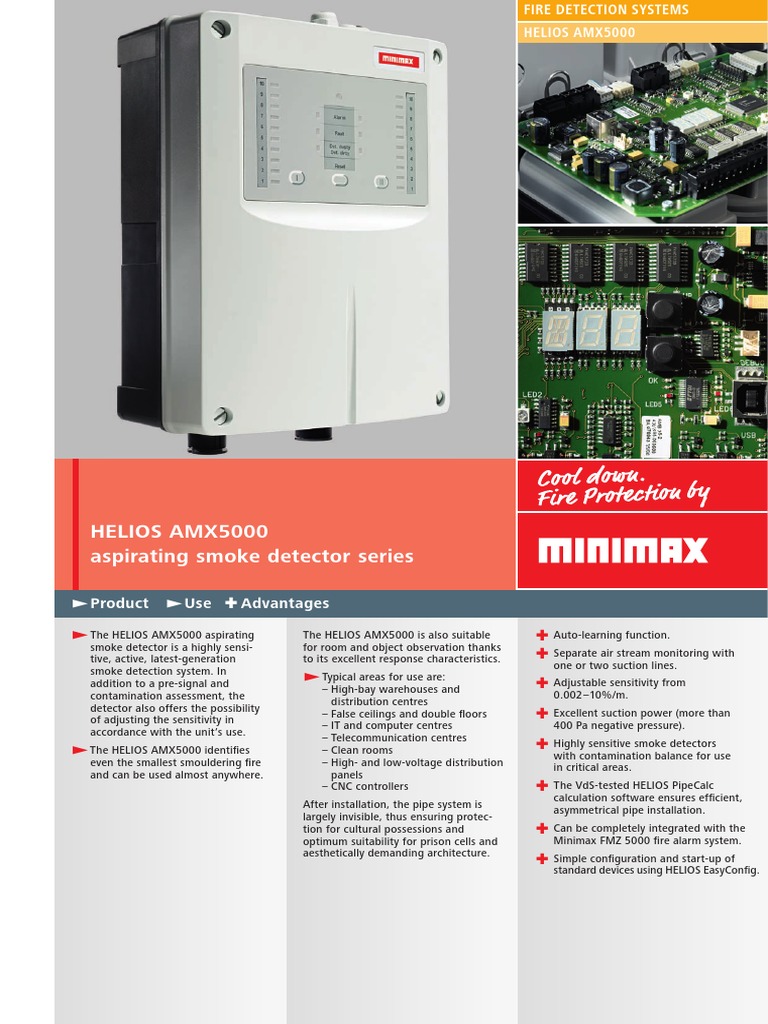 MX Helios AMX 5000 Aspirating Smoke Detector Series PDF | PDF | Sensor ...