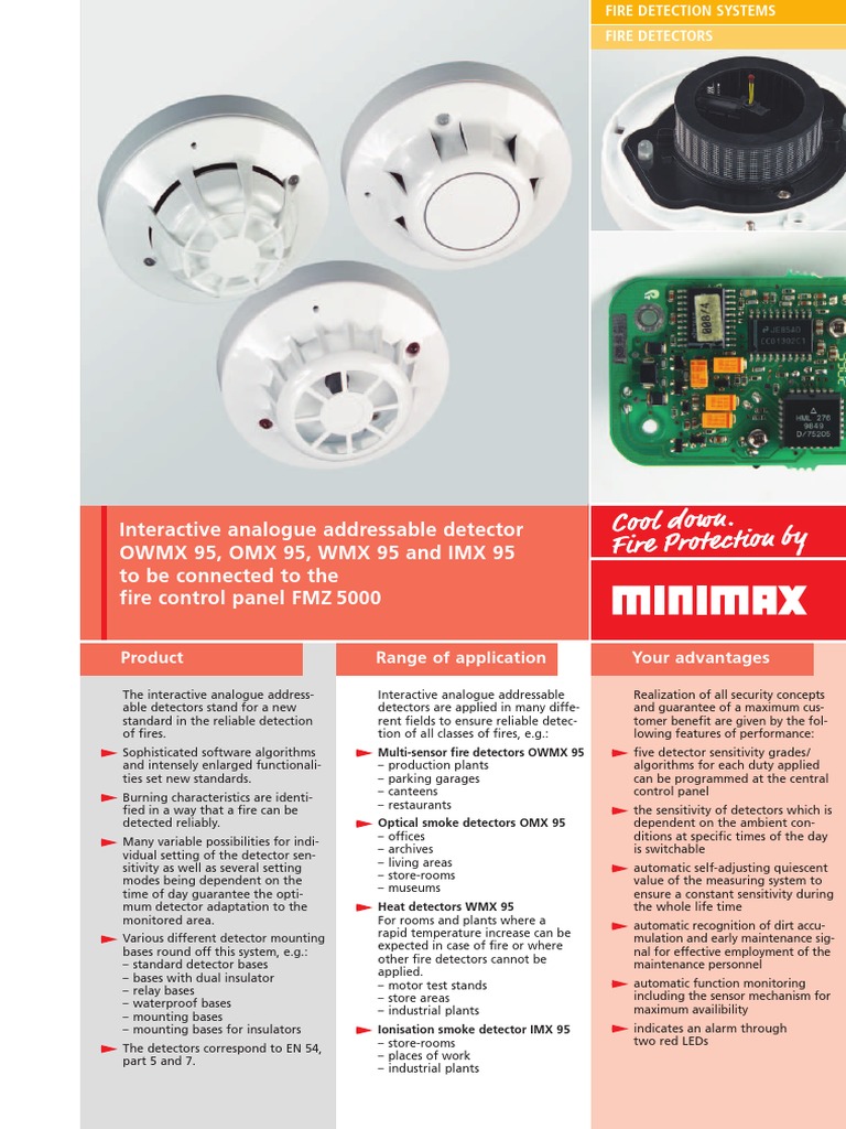 MX Interactive Analogue Addressable Detectors PDF | PDF | Sensor | Smoke