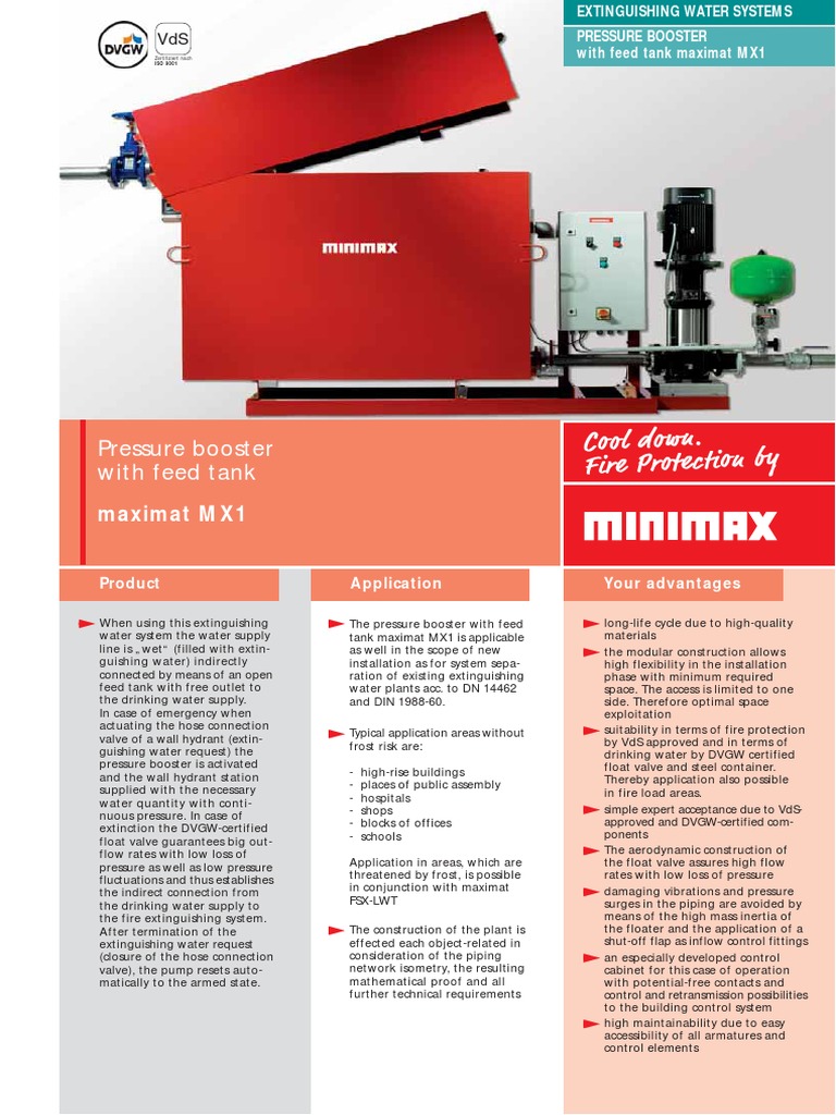 MX Pressure Booster Maximat MX1 PDF | PDF | Valve | Mechanical Engineering
