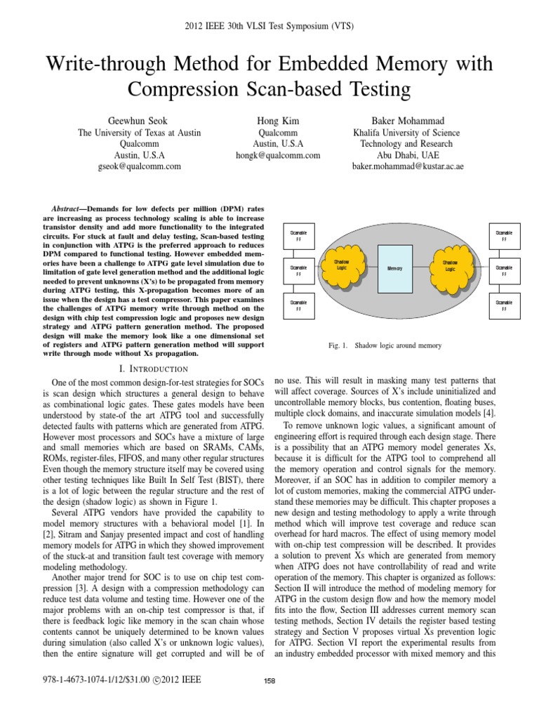 Write-Through Method For Embedded Memory | PDF | Logic Gate | Computer ...