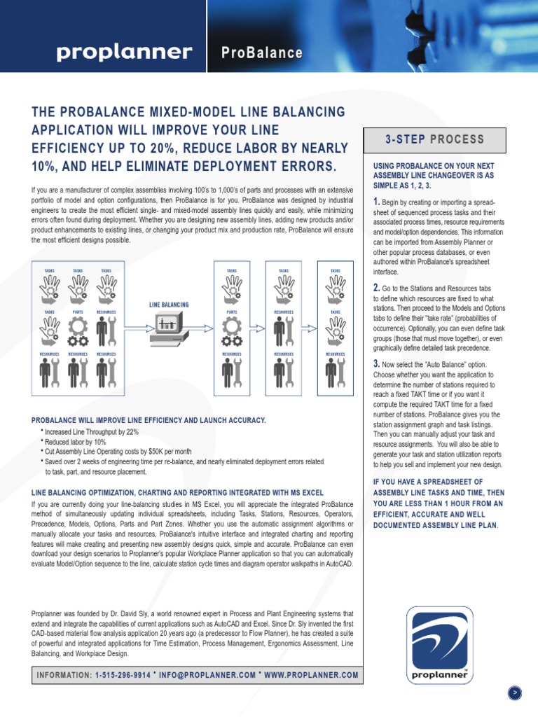 The Probalance Mixed Model Line Balancing | PDF | Spreadsheet ...