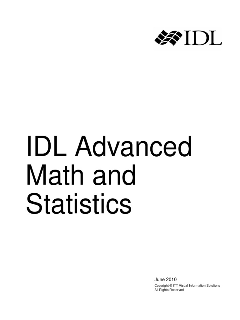 IDL Advanced Math and Statistics PDF | PDF | Error | Statistics