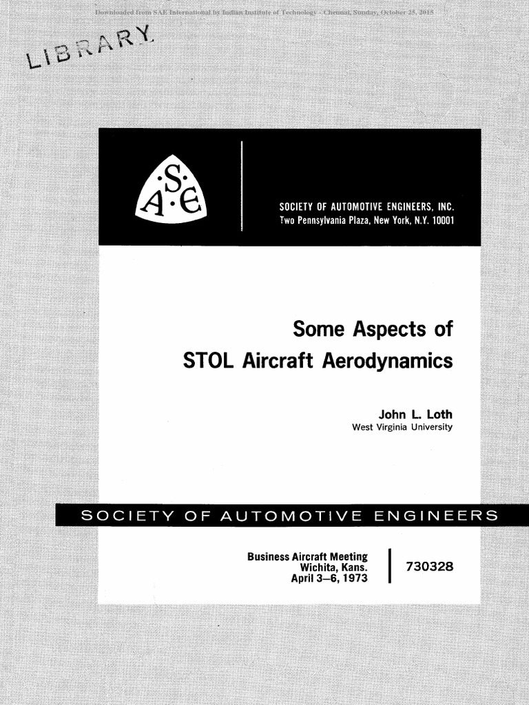 Aspects of STOL Aircraft | PDF | Flap (Aeronautics) | Lift (Force)