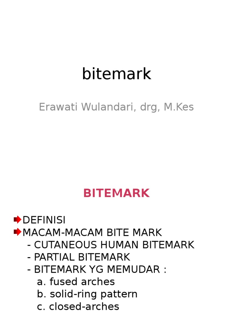 Bite Mark | PDF | Foreign Language Studies