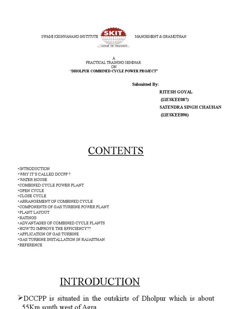 On DCCPP | PDF | Gas Turbine | Power Station