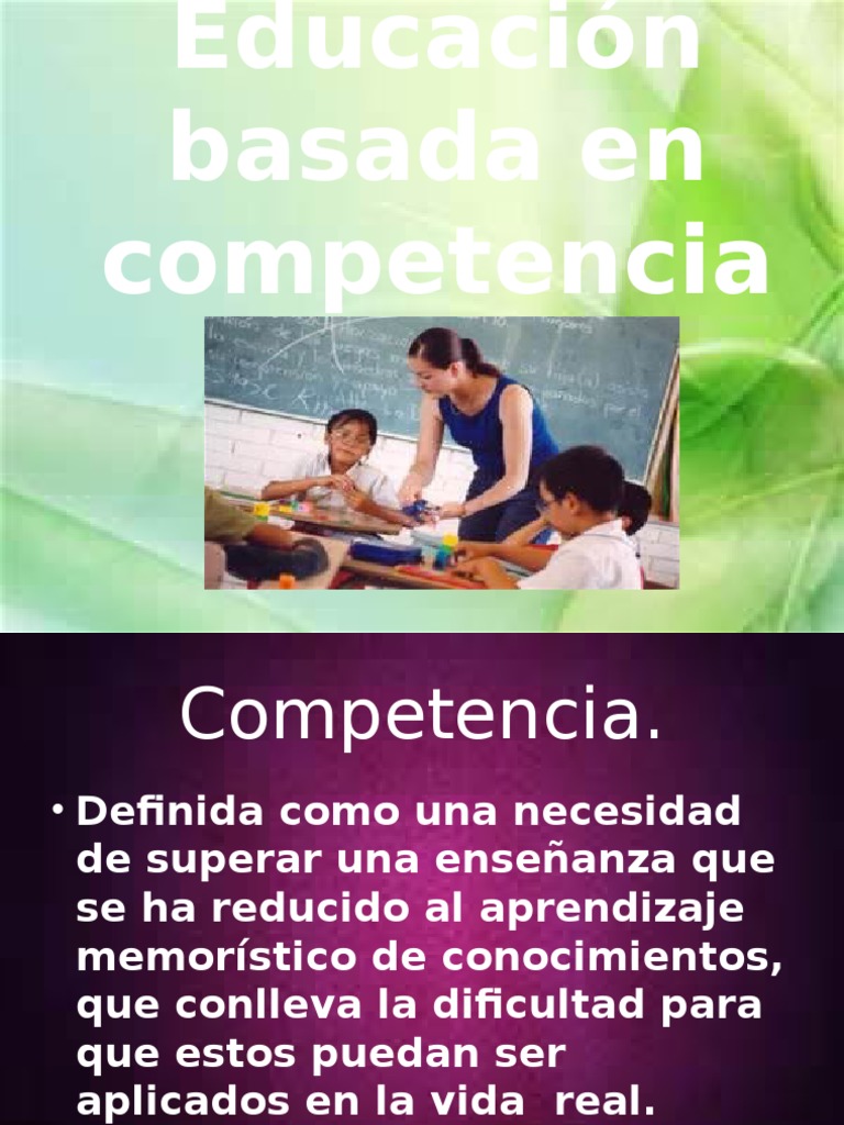Educación Basada en Competencias | PDF | Arte