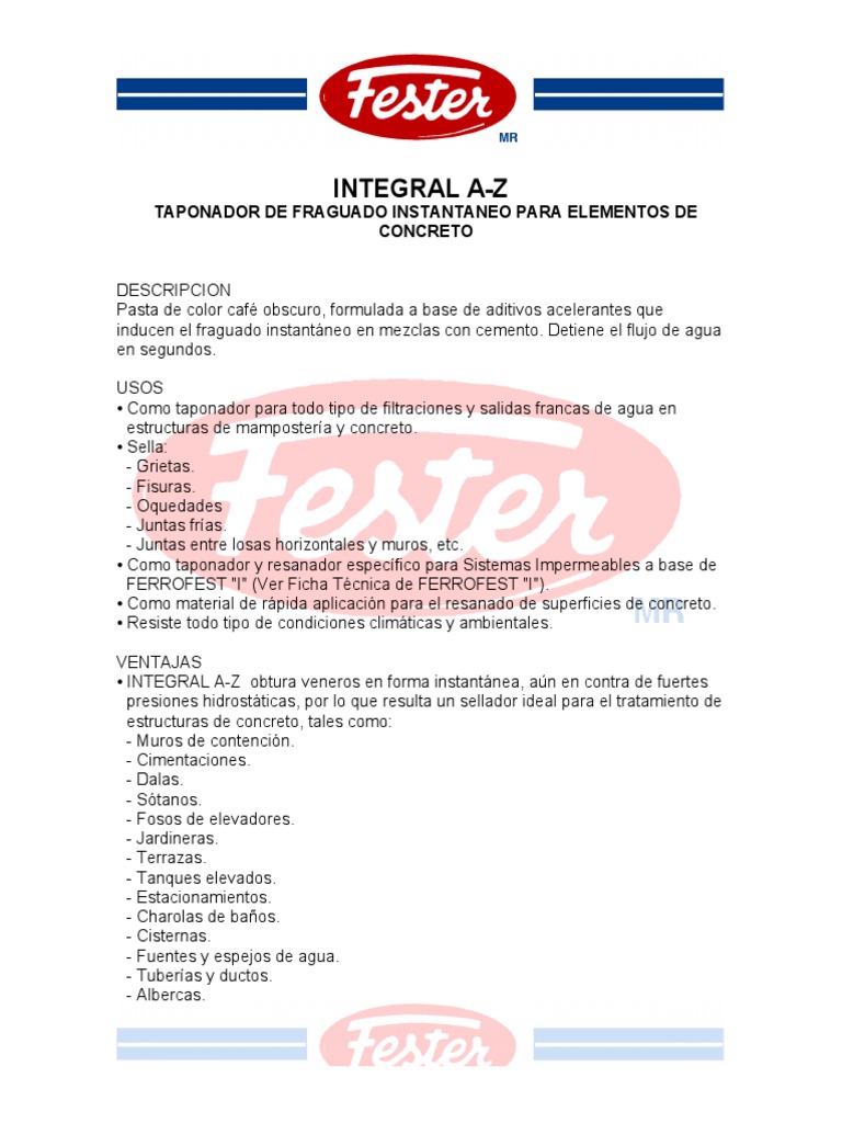 Integral Az | PDF | Cemento | Hormigón