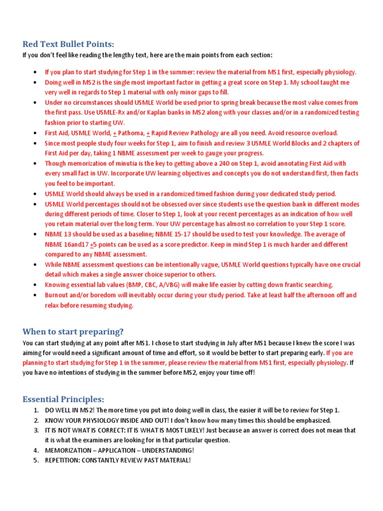 Step 1 | PDF | United States Medical Licensing Examination | Test ...