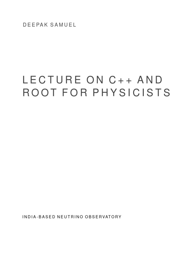 C++ For Physicist | PDF | Array Data Structure | Subroutine