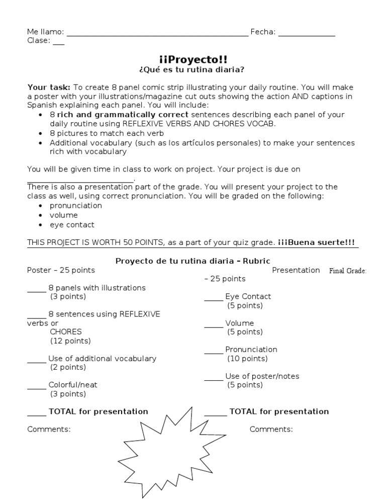Mi Rutina Diaria Project