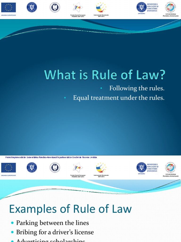 What Is Rule of Law | PDF | Rule Of Law | Bribery