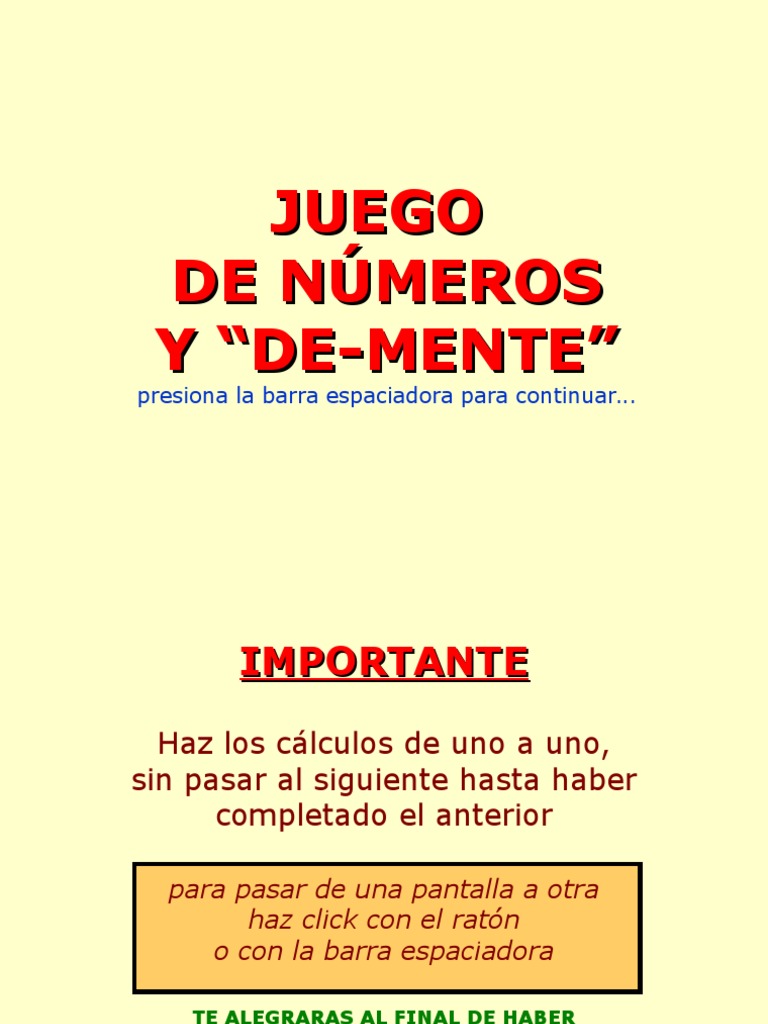 Juego de N Meros | PDF