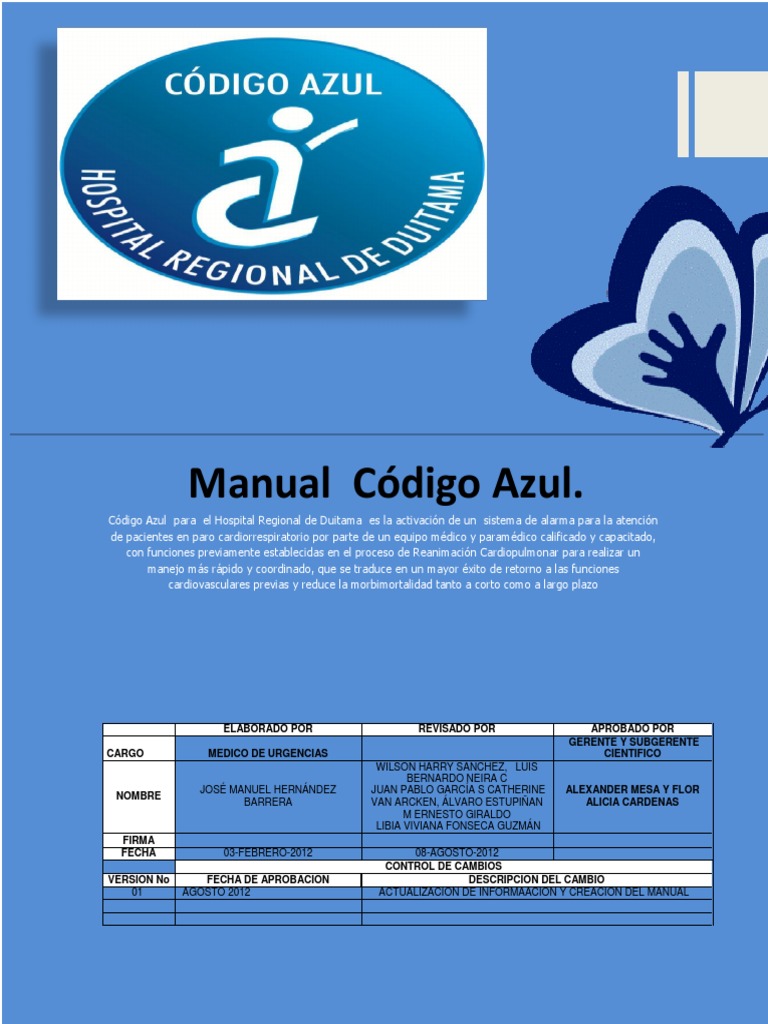 Manual de Código Azul en Urgencias | PDF | Reanimación cardiopulmonar ...