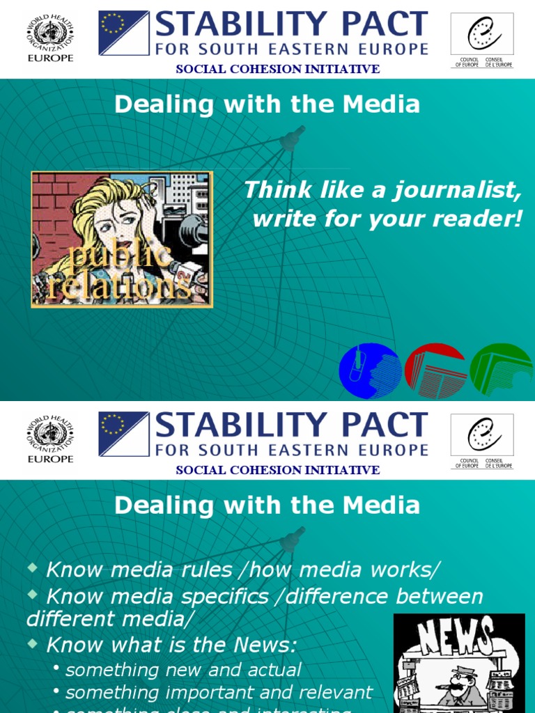 Dealing With The Media: Think Like A Journalist, Write For Your Reader ...
