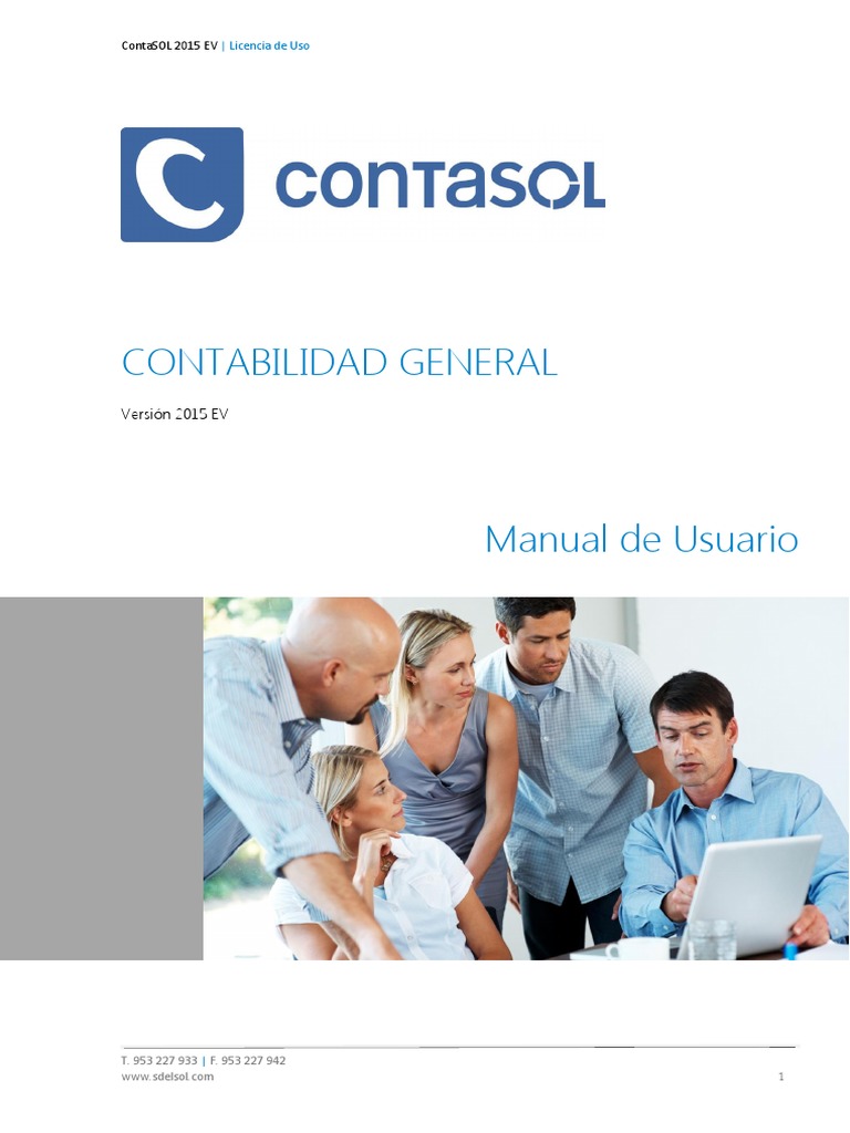 Manual ContaSOL 2015EV | PDF | Apoyo | Archivo de computadora