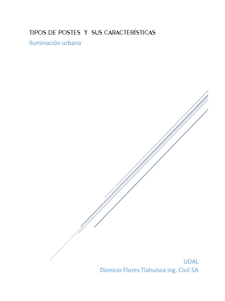 Tipos de Postes y sus Características | PDF | Arboles | Rieles