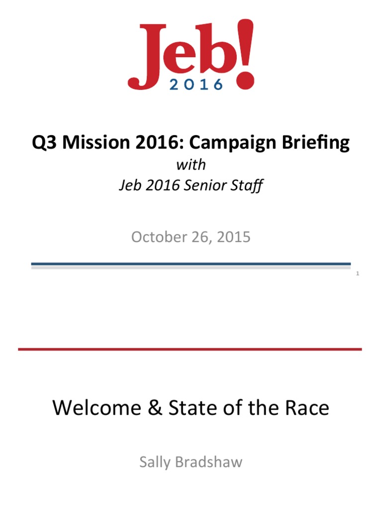 Jeb Road Map | Download Free PDF | Jeb Bush | Republican Party (United ...