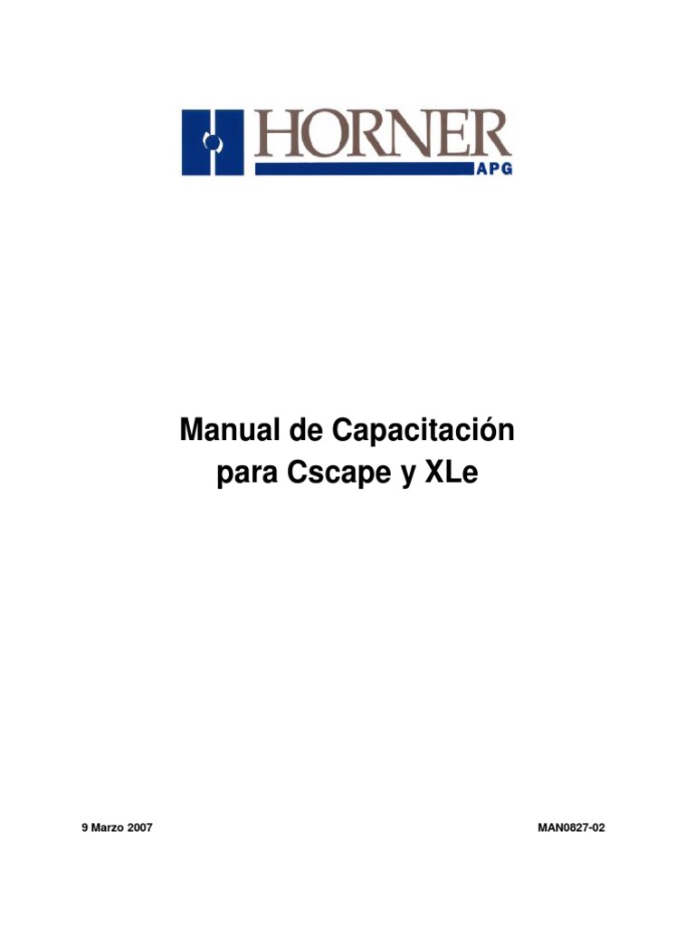 Horner Manual Básico Programación CsCape y XLe PDF | PDF | Point And ...