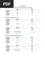 Latin Declension and Pronoun Tables | PDF