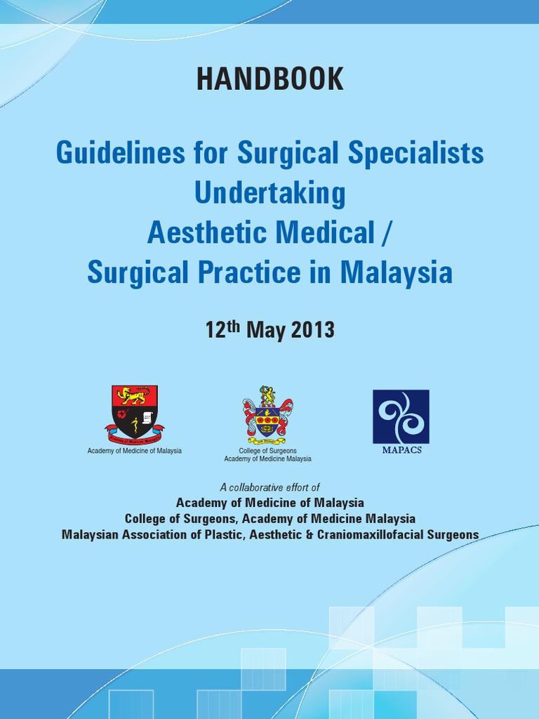 Guidelines For Surgical Specialists Undertaking Aesthetic Medical ...
