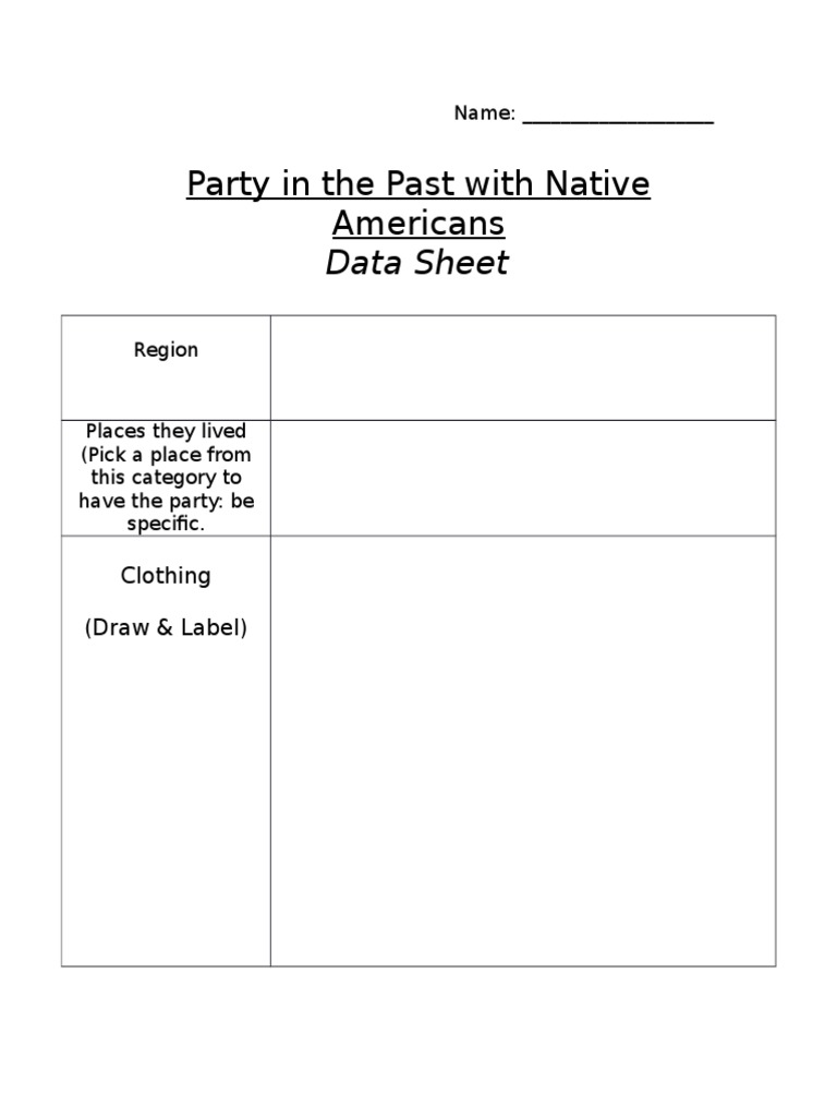 Native American Party Planning Guide | PDF