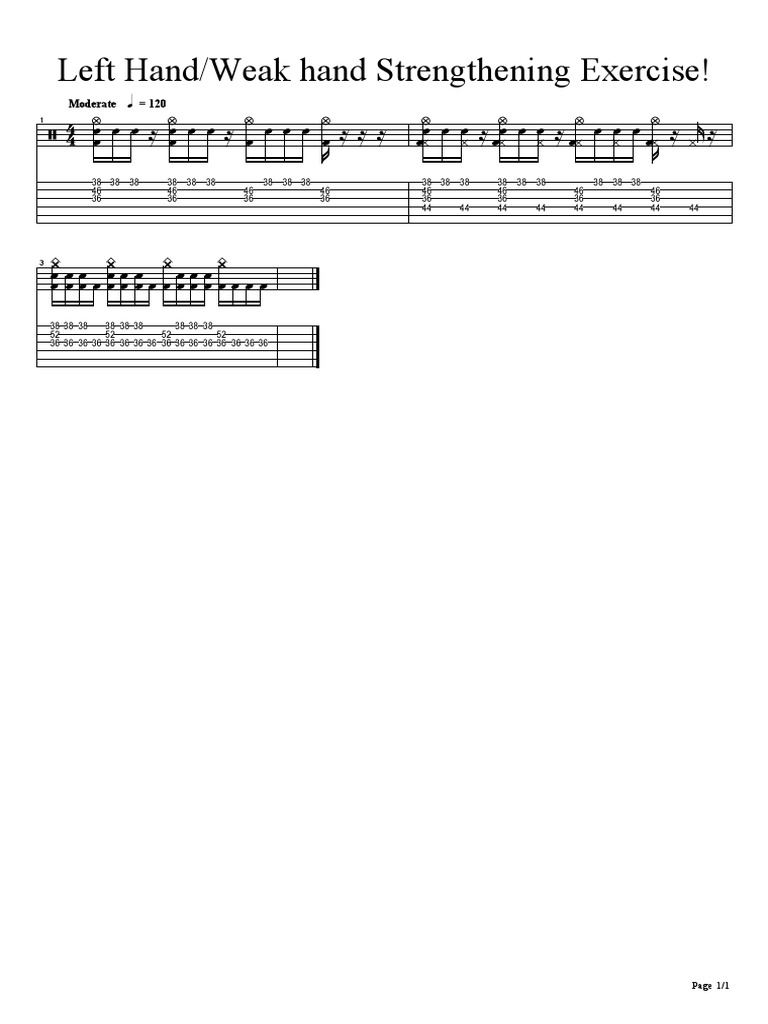 Left Hand Strengthening Exercises | PDF | Language Arts & Discipline