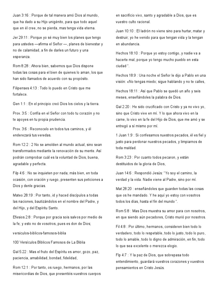 Versiculos Biblicos | PDF | Cristo (título) | Pecado