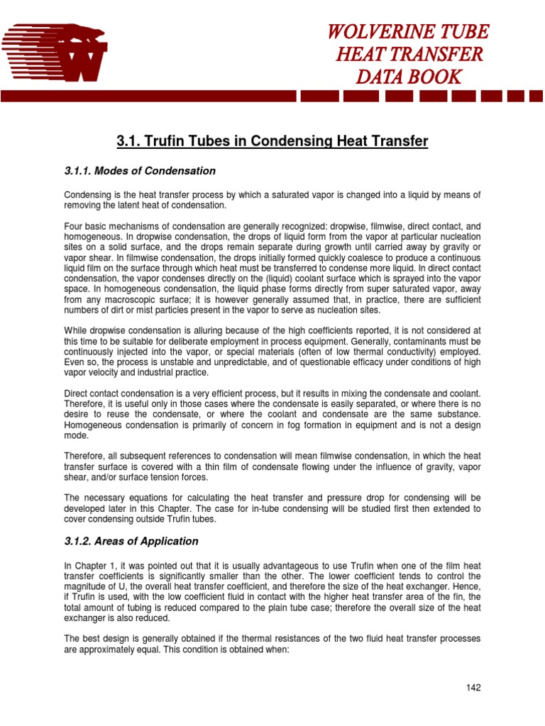 Wolverine Tube HT Data Book | PDF | Heat Transfer | Condensation