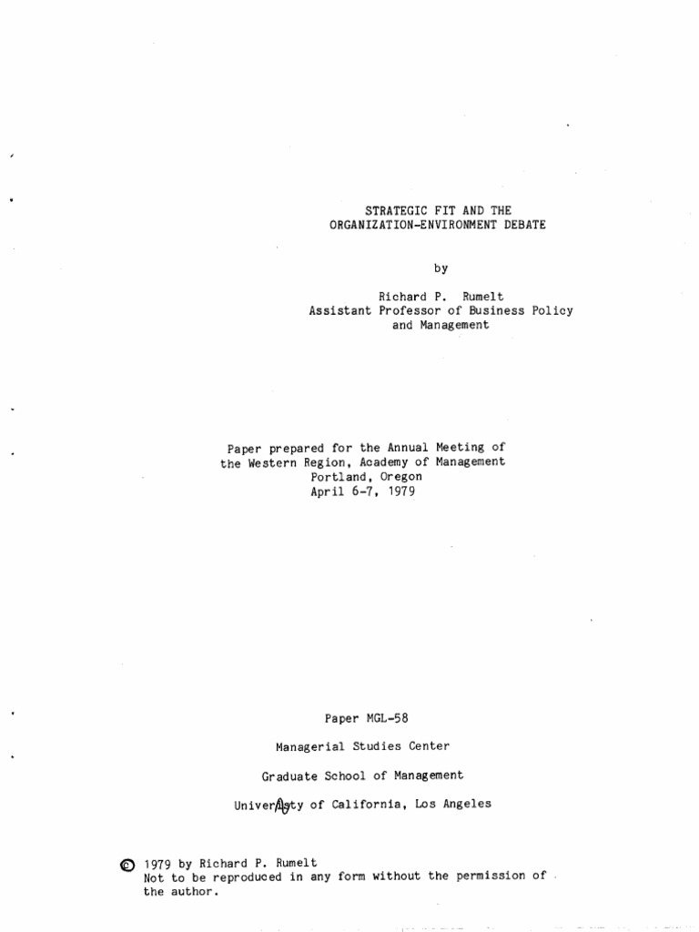 Strategic Fit | PDF