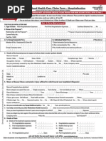 Medsave - Claim Form For Mediclaim | PDF | Medicaid | Hospital