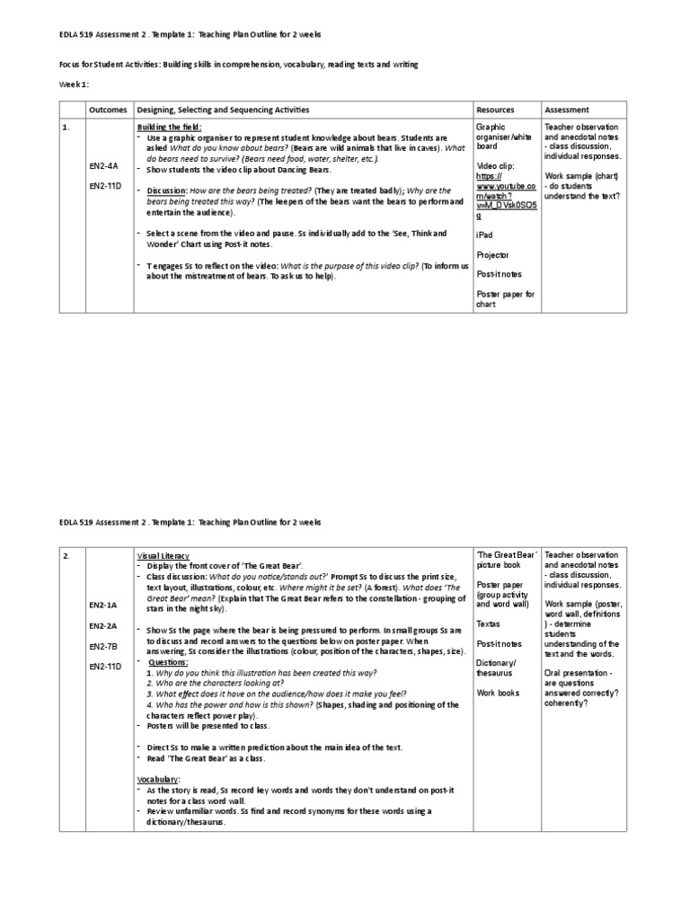 PDF Template 1 The Great Bear | PDF | Reading Comprehension | Cognition
