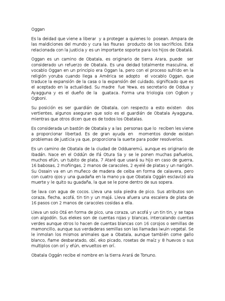 Oggan | PDF | Artes del Lenguaje y Comunicación | Religión y espiritualidad