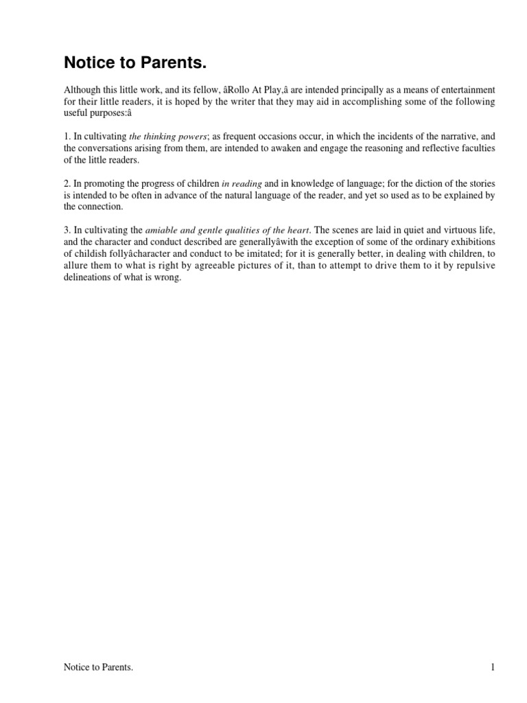 Rollo at Work by Abbott, Jacob, 1803-1879 | PDF | Cattle