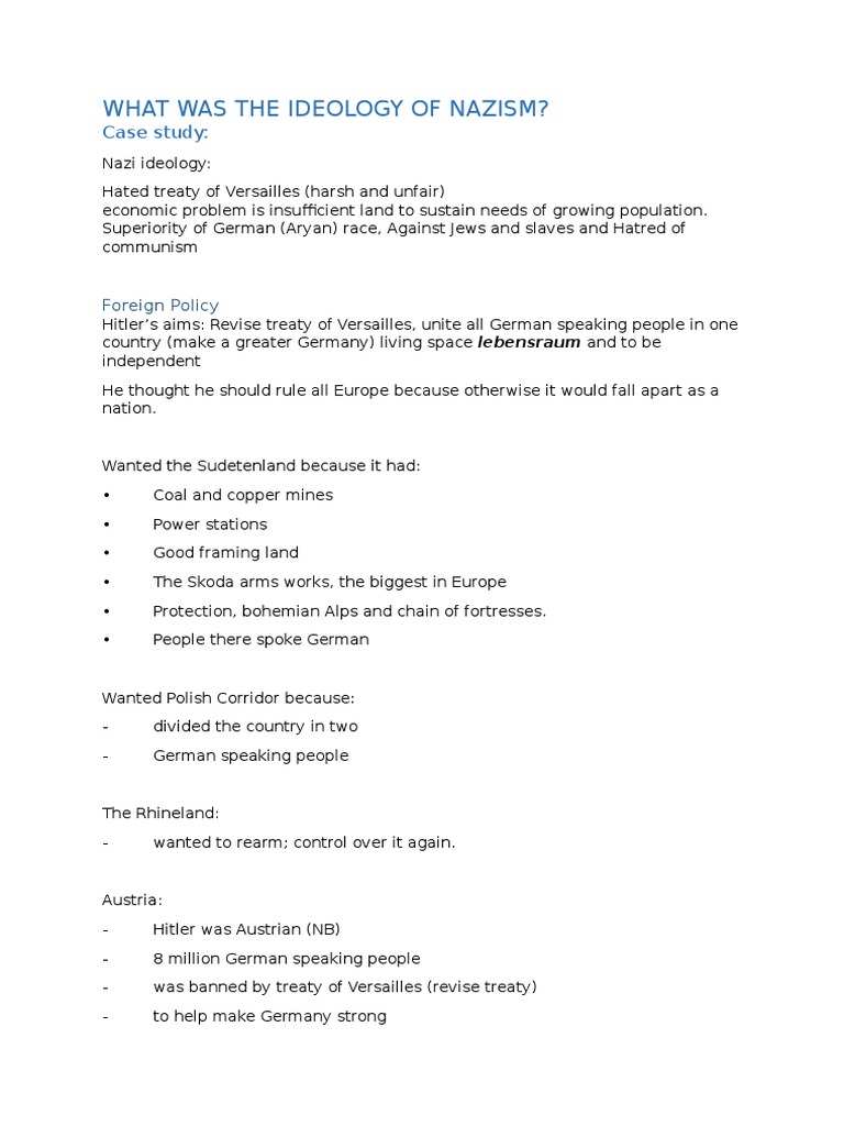 What Was The Ideology of Nazism | PDF | Nazi Germany | Nazism