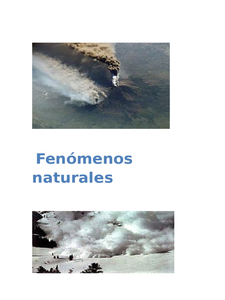 Fenomenos naturales