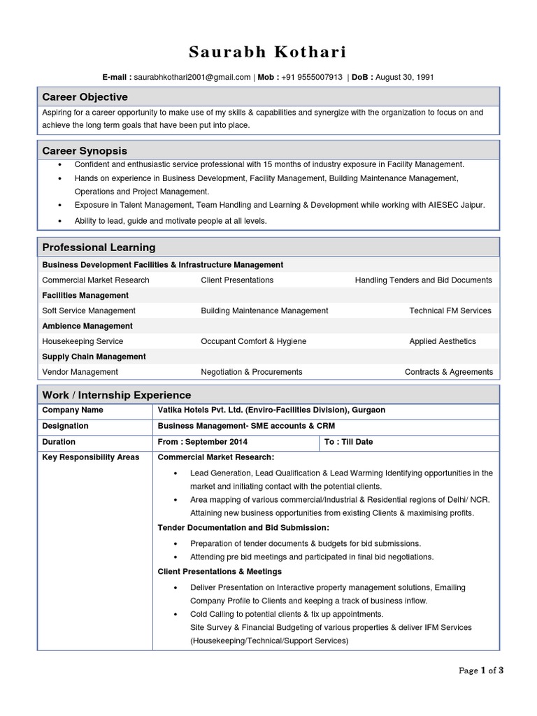 Resume Sourabh | PDF | Professional Certification | Project Management