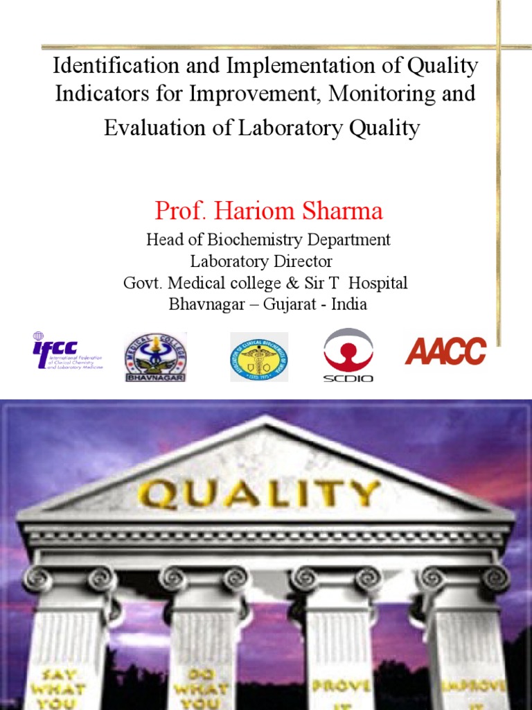 Identification and Implementation of Quality Indicators For Improvement ...
