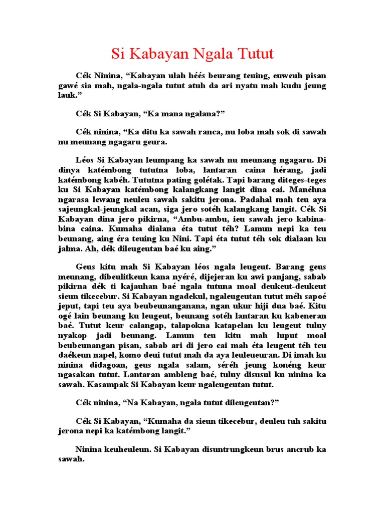 Si Kabayan Ngala | PDF