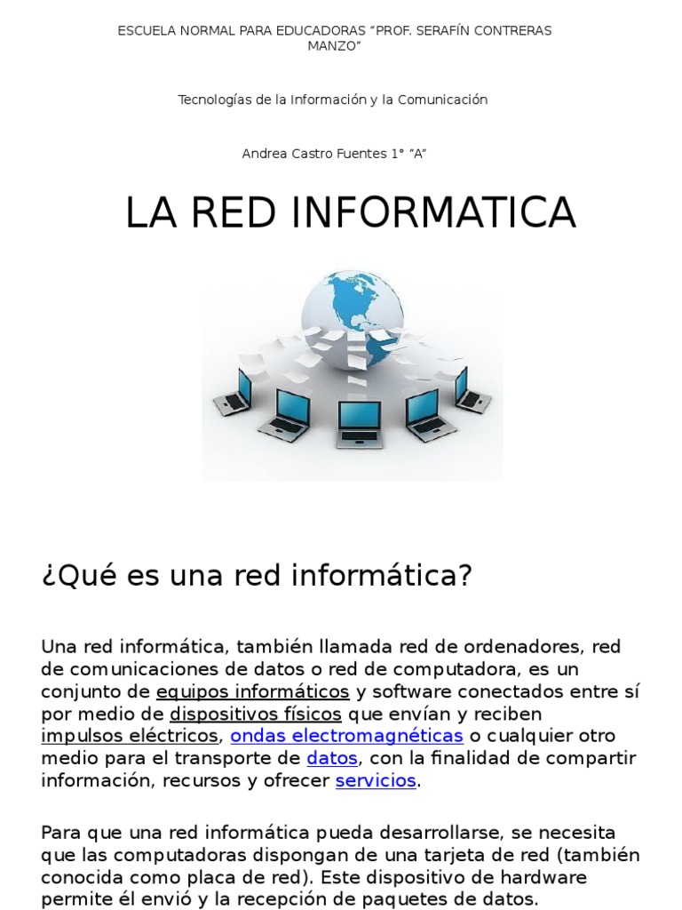 Conceptos de Red Informatica | PDF | De igual a igual | Red de computadoras