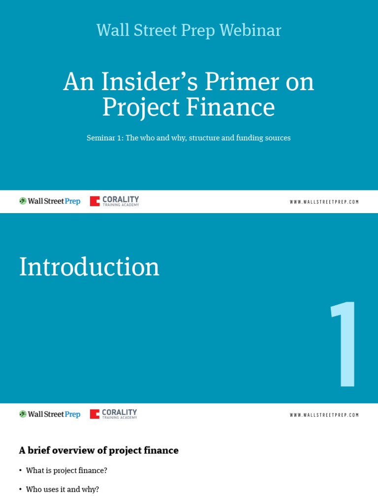 Project Finance Primer | PDF | Project Finance | Debt