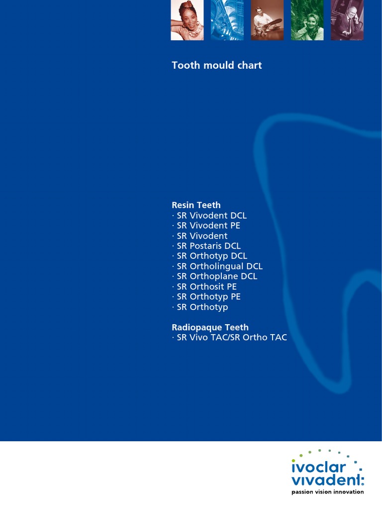 Tooth+mould+chart | Dentures | Tooth
