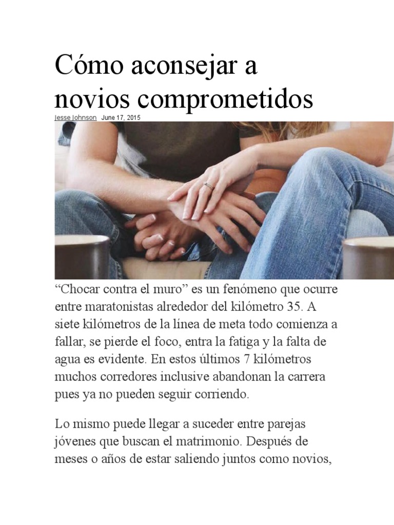 Cómo Aconsejar A Novios Comprometidos | PDF | Oración | Matrimonio